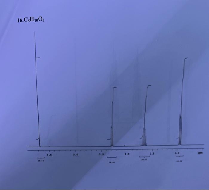 Solved 16. C5H10O2 | Chegg.com