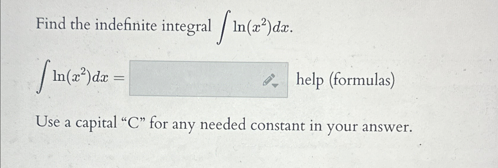 Solved Find the indefinite integral | Chegg.com