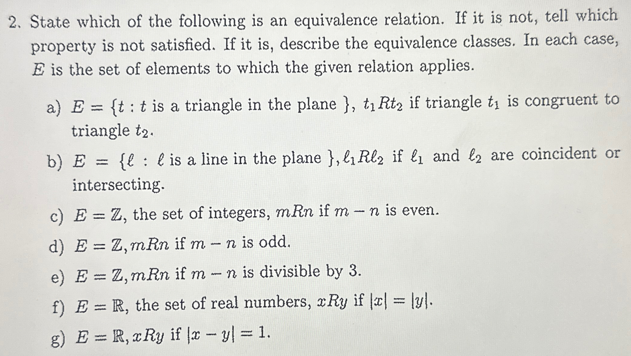Solved ONLY THE PART B PLEASE State which of the following | Chegg.com