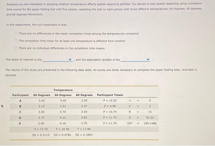 Solved Suppose you are interested in studying whether | Chegg.com