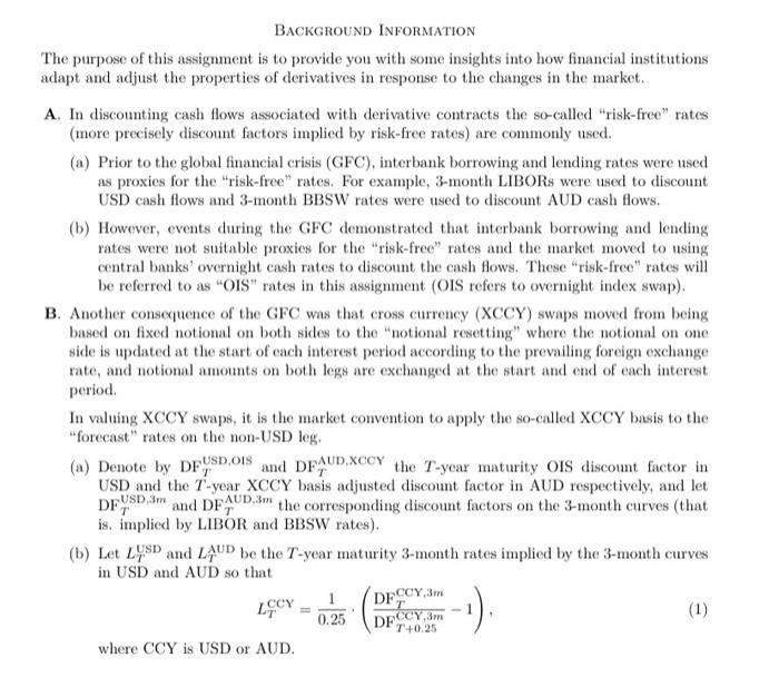 3. Consider a fixed notional XCCY swap that started | Chegg.com