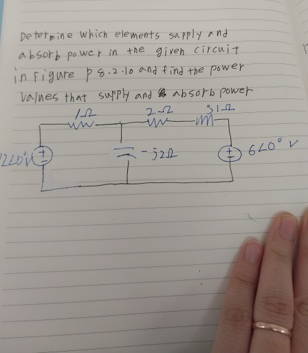 Solved Determine which elements supply and absorb power in | Chegg.com