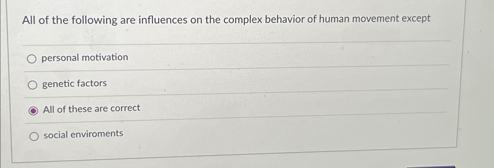 Solved All of the following are influences on the complex | Chegg.com