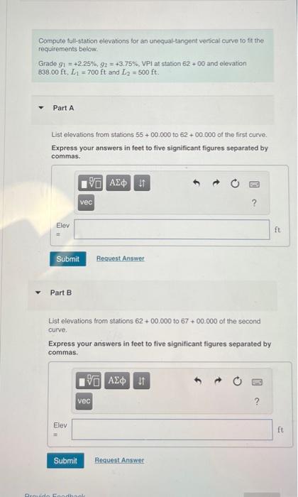 Solved Compute full-station elevations for an | Chegg.com