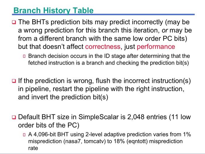 Solved A. (4 pts) Consider a 2-bit dynamic branch predictor | Chegg.com