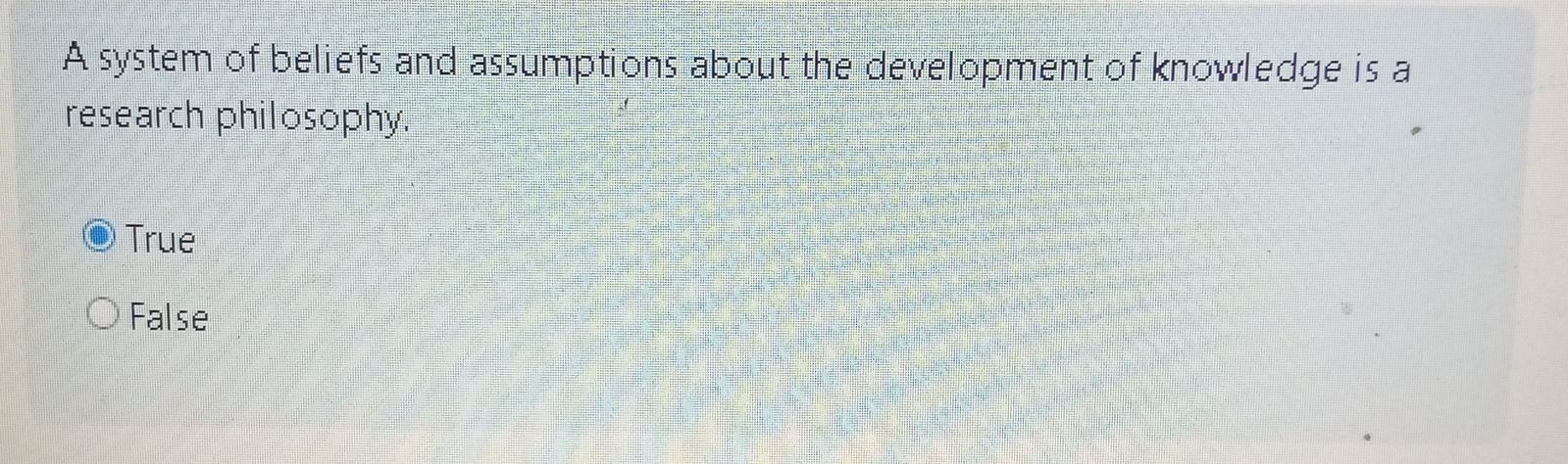 Solved A system of beliefs and assumptions about the | Chegg.com