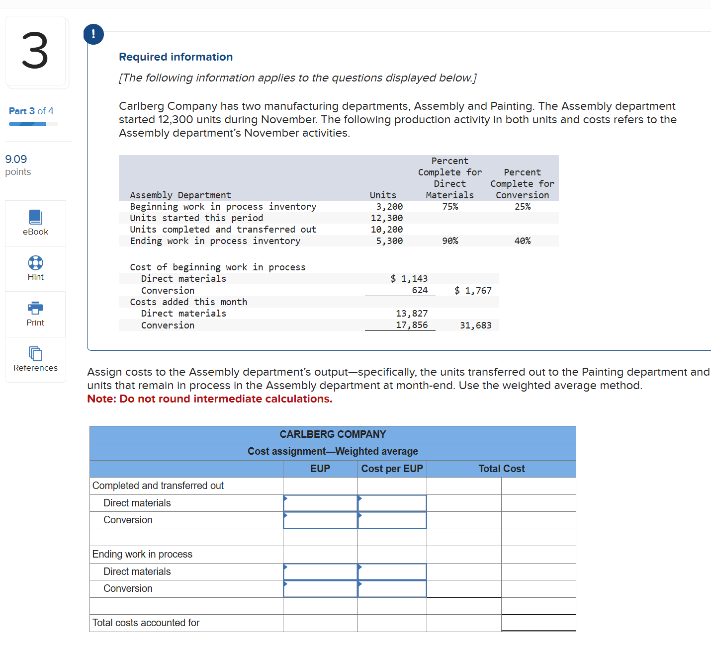 Required information[The following information | Chegg.com