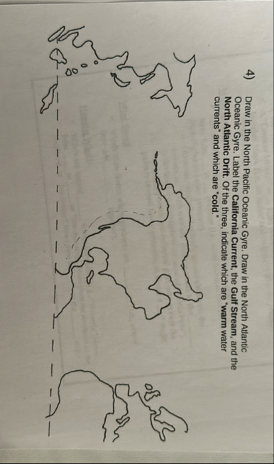 Solved Draw in the North Pacific Oceanic Gyre. Draw in the | Chegg.com