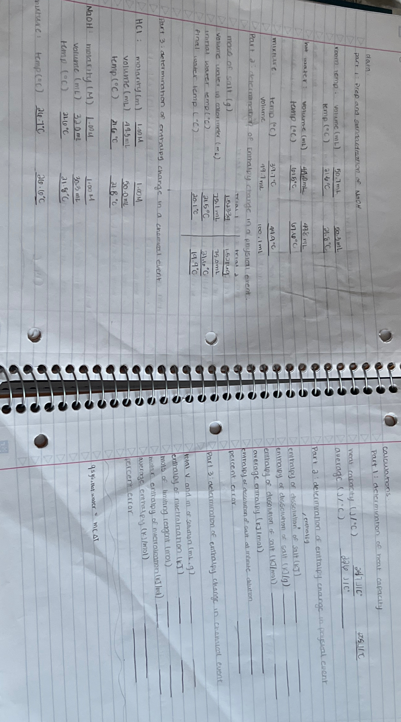 I just need help woth the calculations for part 2 | Chegg.com