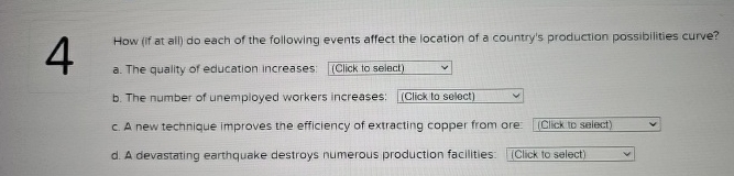 Solved 4How (if at all) ﻿do each of the following events | Chegg.com