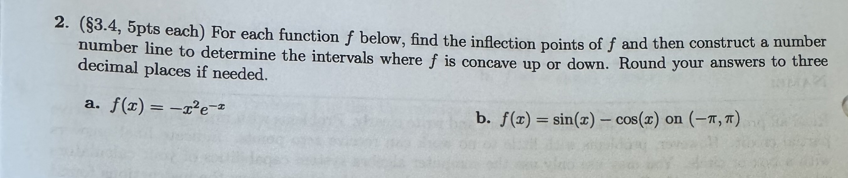 Solved ( §3.4,5 ﻿pts each) ﻿For each function f ﻿below, find | Chegg.com