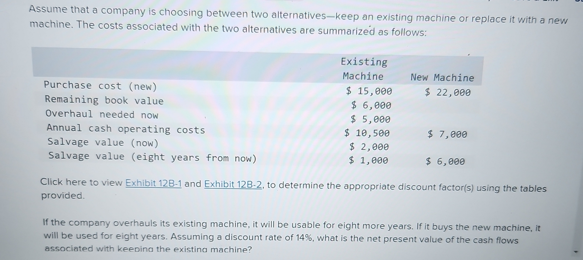 Solved Assume that a company is choosing between two | Chegg.com