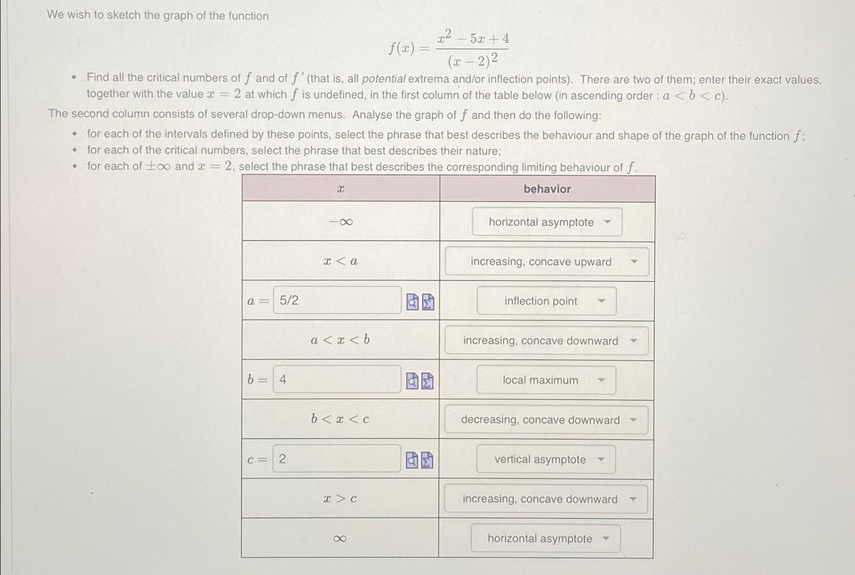 Solved We wish to sketch the graph of the | Chegg.com