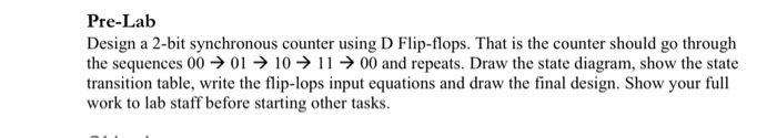 Solved Design a 2-bit synchronous counter using D | Chegg.com
