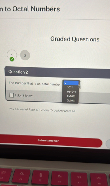 Solved n to Octal NumbersGraded QuestionsQuestion 2The | Chegg.com