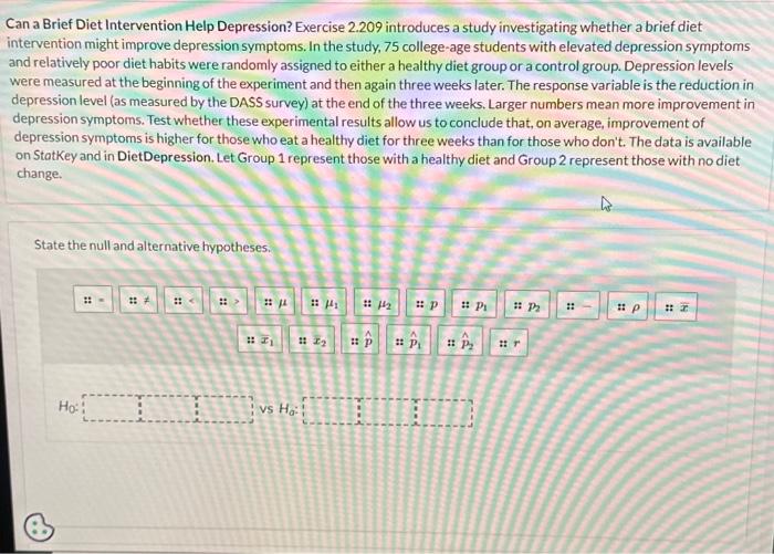 Solved Give Notation Of The Sample Statistic Sample