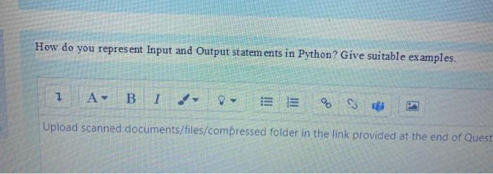 Solved How do you represent Input and Output statements in | Chegg.com