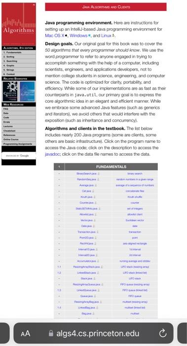 Solved question preface: use java code from alge4.jars file | Chegg.com