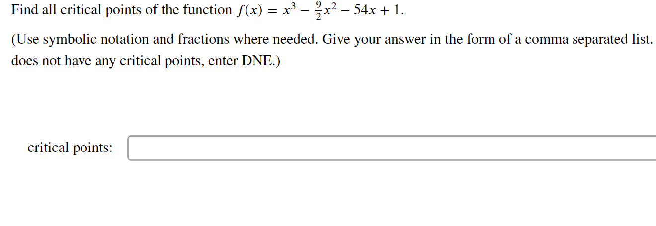 Solved Find all critical points of the function | Chegg.com