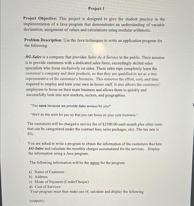 Solved Remember: to include your project header details at | Chegg.com