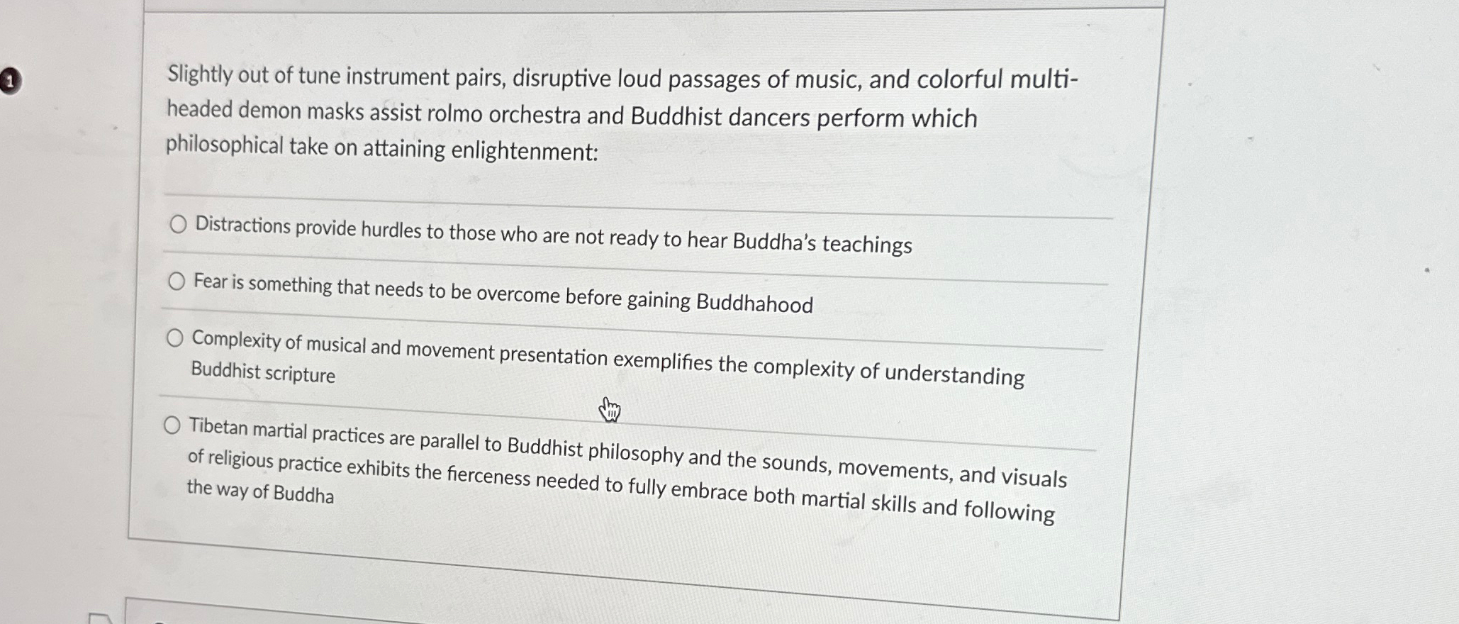 Solved (1)Slightly out of tune instrument pairs, disruptive | Chegg.com