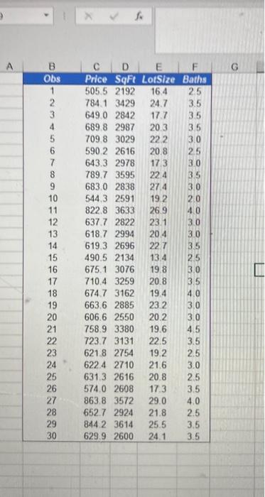 b. Estimate a multiple regression adding "Lotsize" | Chegg.com
