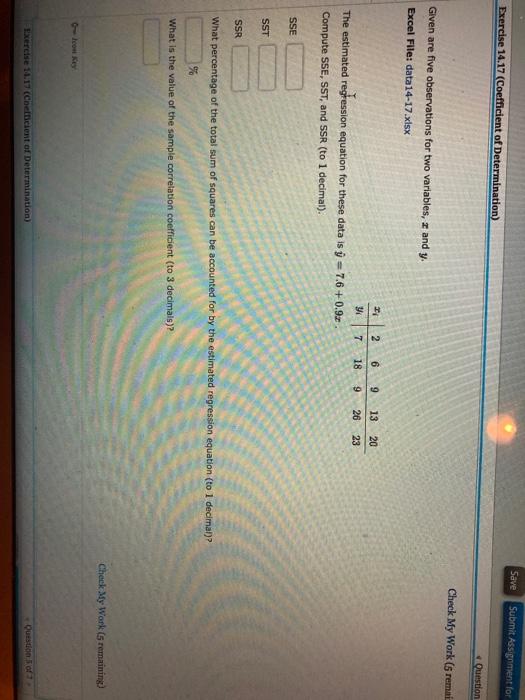 Solved Save Submit Assignment for Exercise 14.17 | Chegg.com