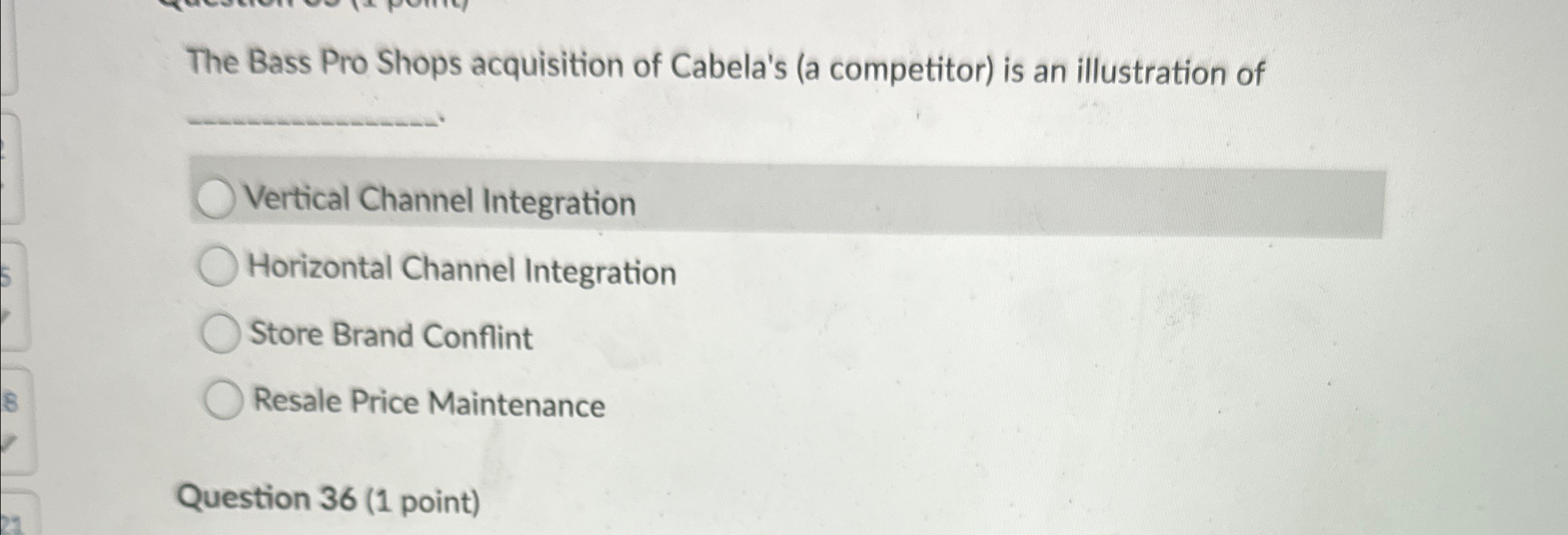 Solved The Bass Pro Shops acquisition of Cabela's (a | Chegg.com