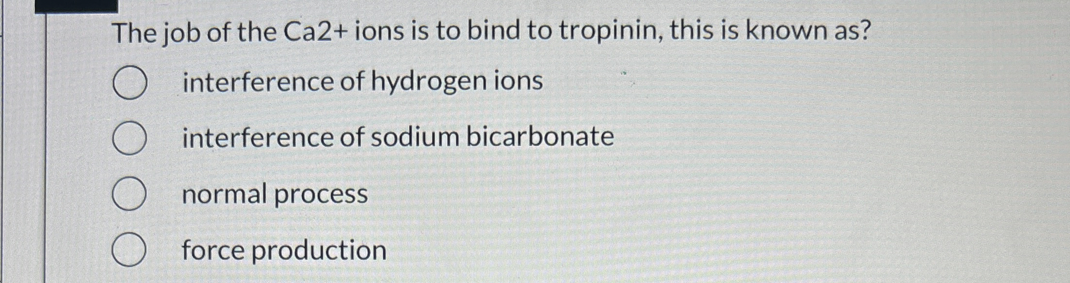 Solved The job of the Ca2+ ﻿ions is to bind to tropinin, | Chegg.com