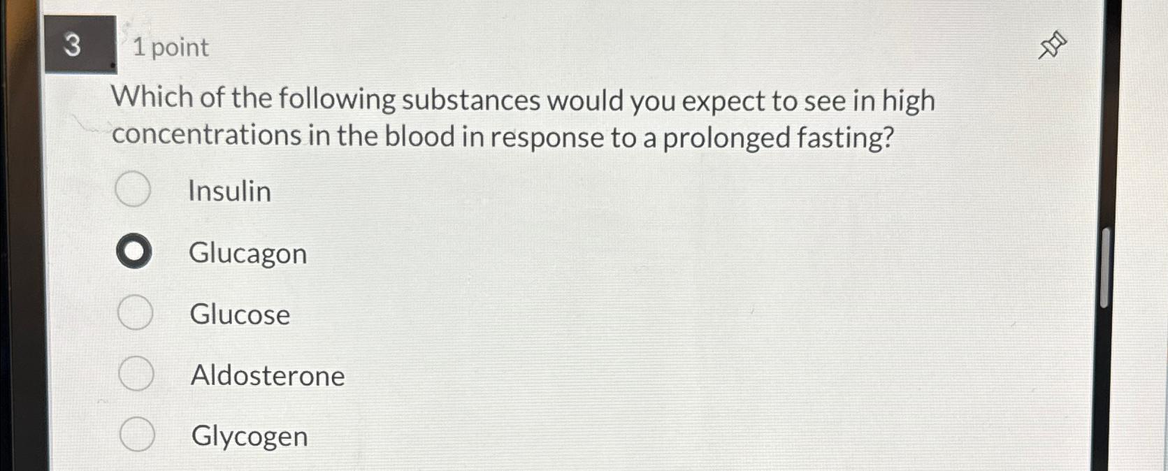 Solved 31 ﻿pointWhich of the following substances would you | Chegg.com