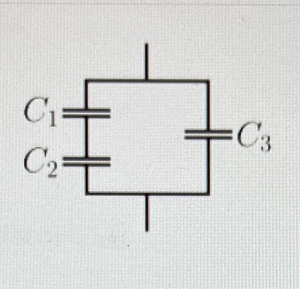 Solved (9\%) Problem 6: Three capacitors are connected as | Chegg.com Solved (9\%) Problem 6: Three capacitors are connected as | Chegg.com