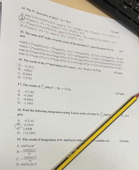 Solved exp(−2)+2∗exp−2 A. −13,4232 B. -4.8565 C. -8.2949 D. | Chegg.com