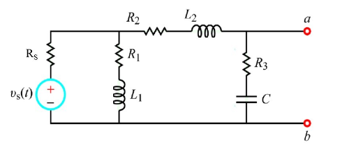 Solved In the circuit, the voltage source Vs(t) ﻿frequency, | Chegg.com