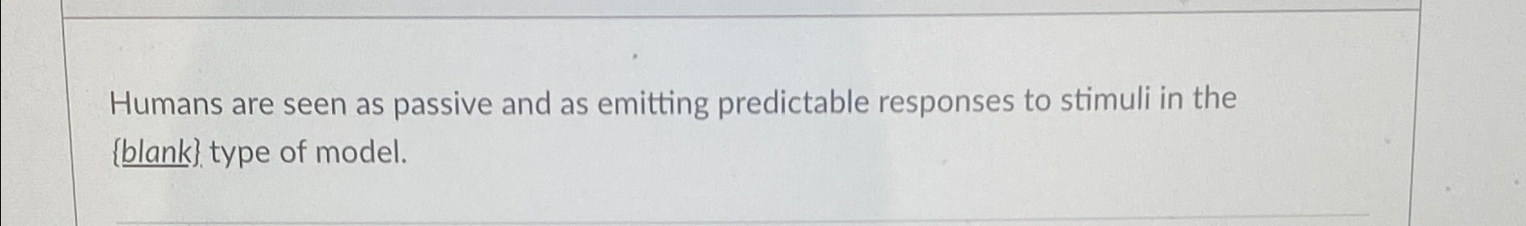 Solved Humans are seen as passive and as emitting | Chegg.com