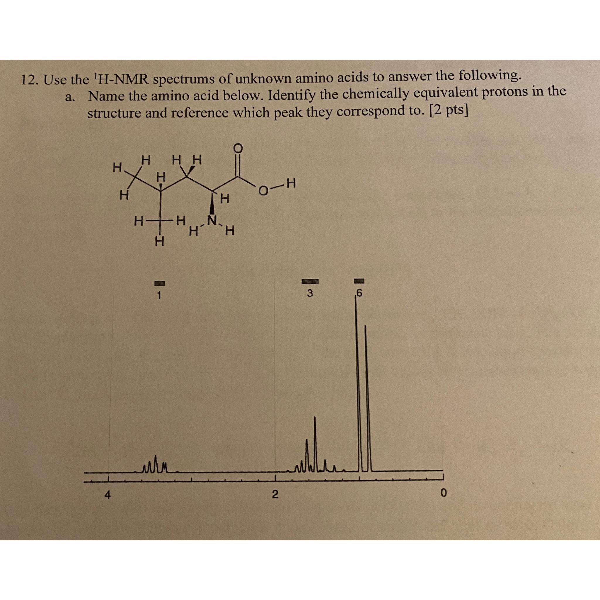 Solved Hello! How would I identify the protons and their | Chegg.com
