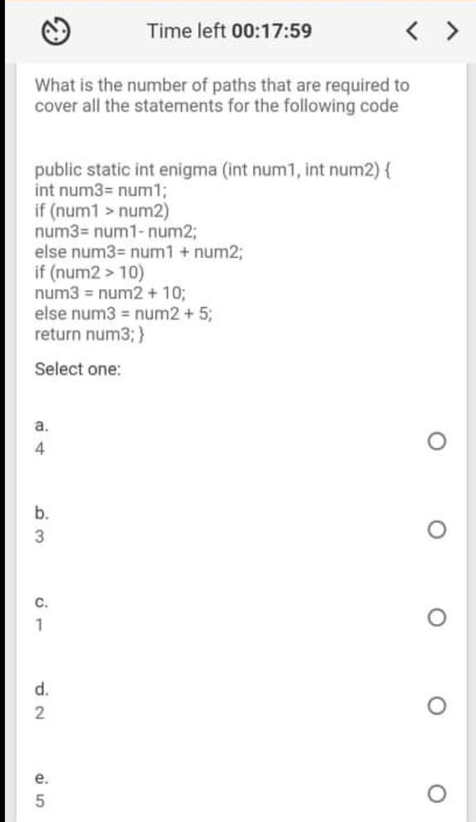 Solved what is the McCabe cyclomatic complexity number for | Chegg.com