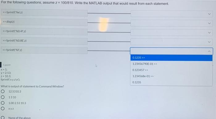 Solved For the following questions, assume zu 100/810. Write | Chegg.com