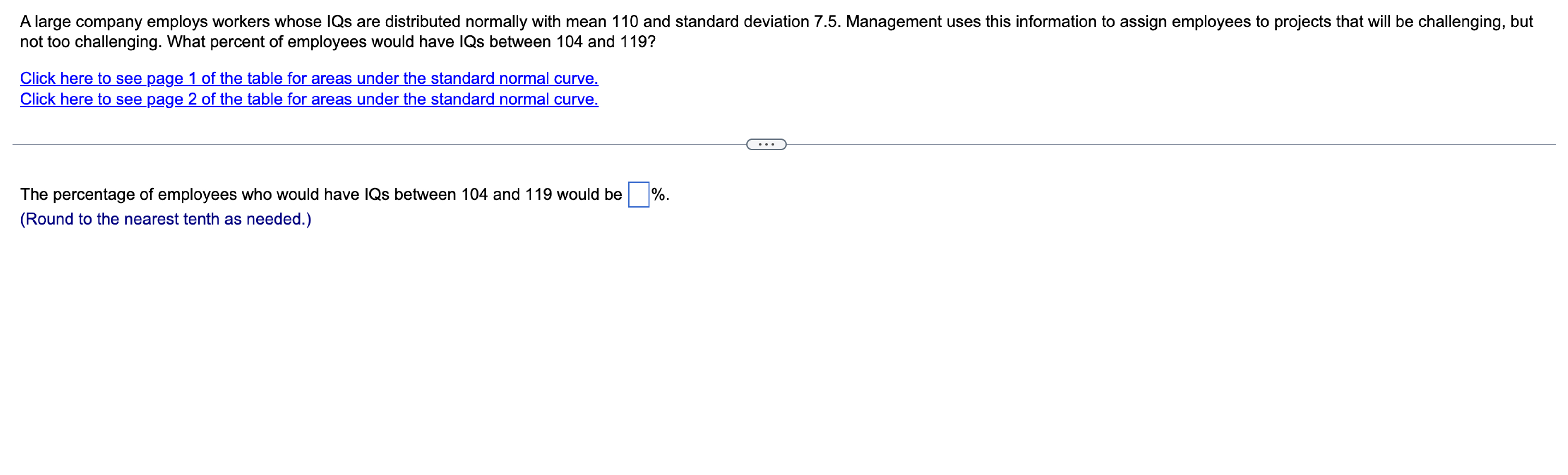 Solved A large company employs workers whose IQs are | Chegg.com
