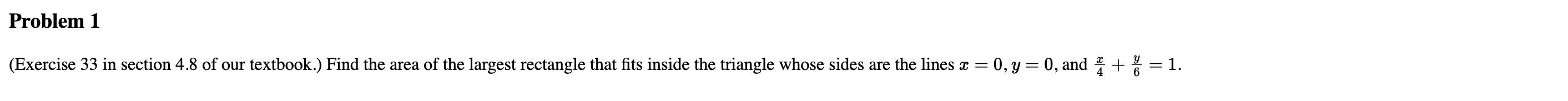 Solved Problem 1(Exercise 33 in ﻿section 4.8 of ﻿our | Chegg.com