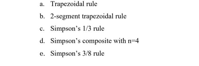 Solved f(x)=x3+3xa. Trapezoidal rule b. 2-segment | Chegg.com