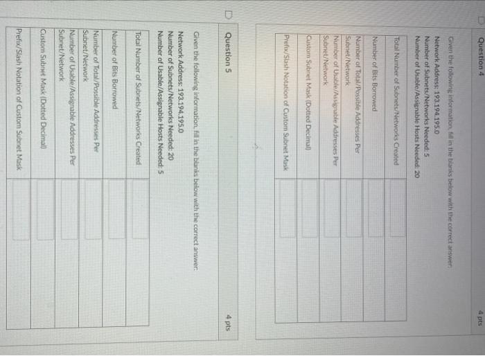 Solved Civen the following information. fill in the blanks | Chegg.com