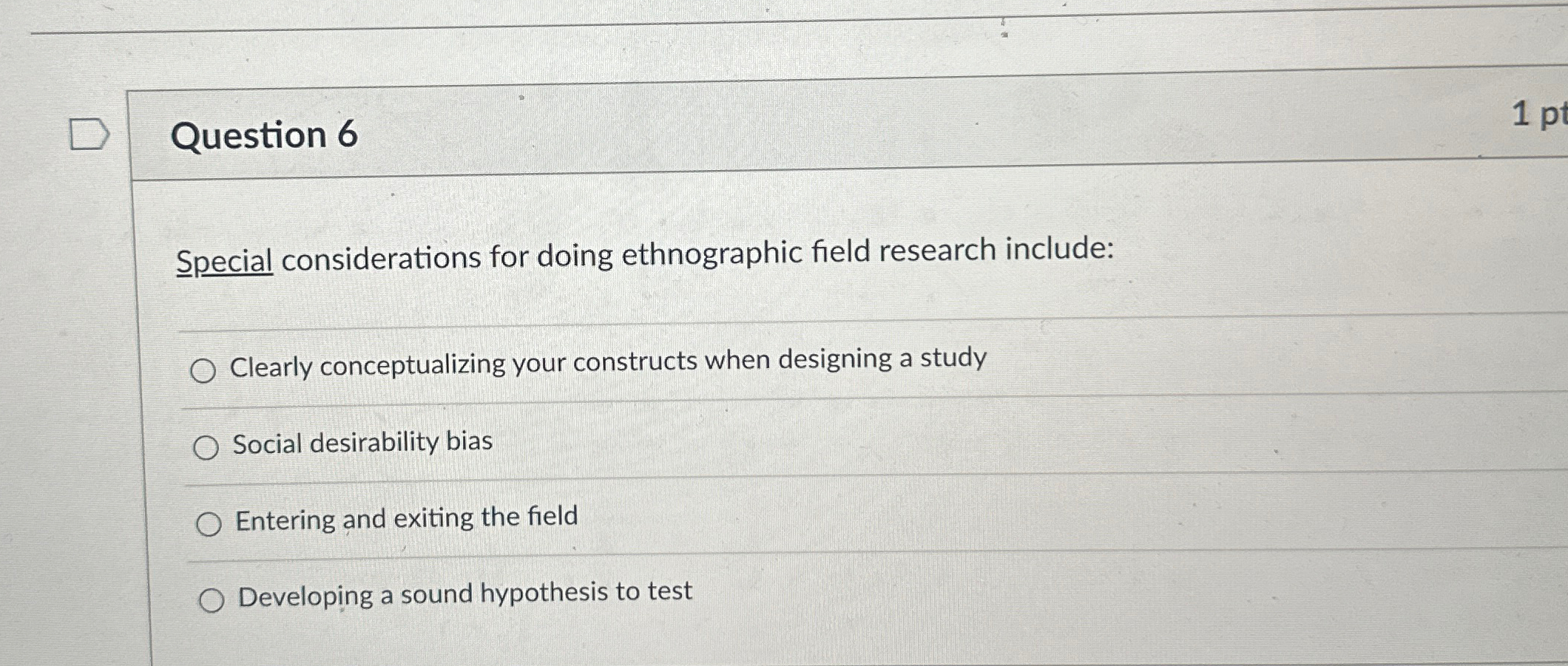 Solved Question 6Special considerations for doing | Chegg.com