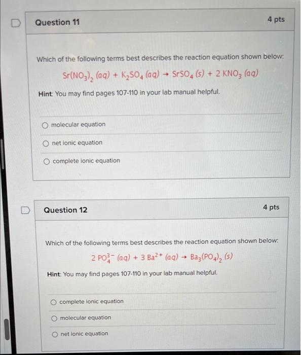 Solved Which of the following terms best describes the | Chegg.com