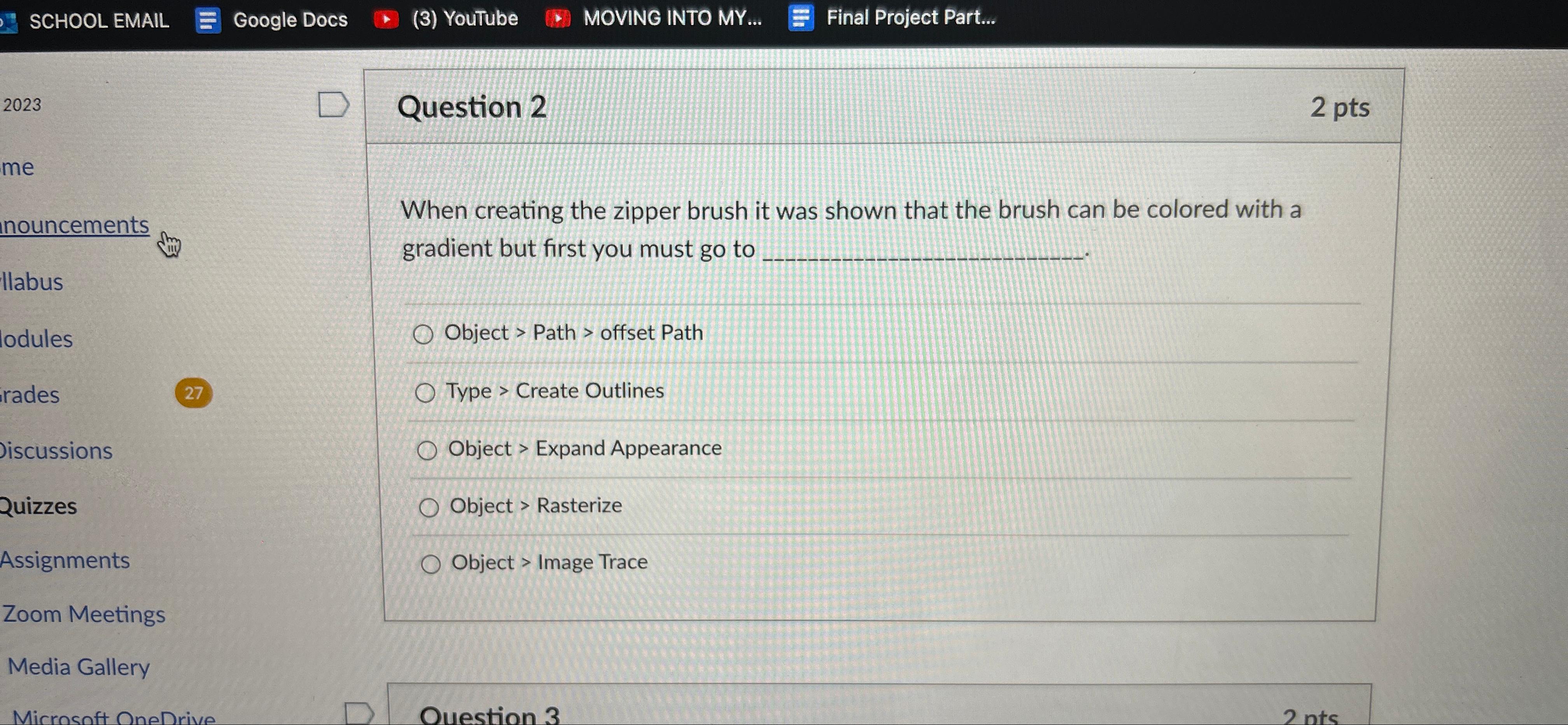 Solved SCHOOL EMAILGoogle Docs(3) ﻿YouTubeMOVING INTO | Chegg.com