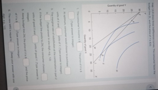 Solved map Lituic show three indifference curves, The | Chegg.com