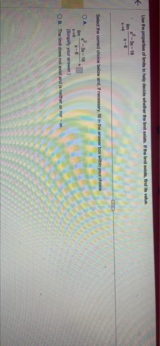 Solved Construct a table and find the indicated limit. If | Chegg.com