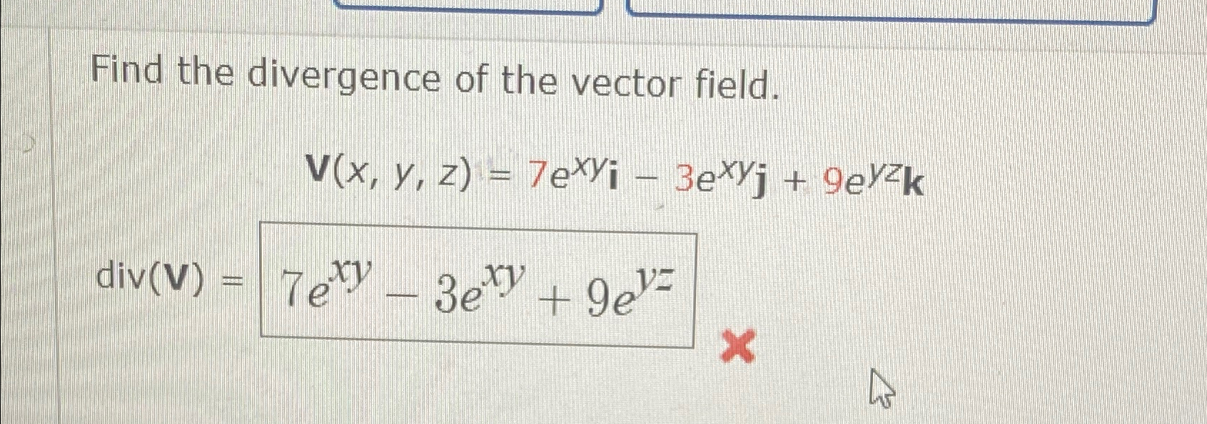 Solved Find the divergence of the vector | Chegg.com