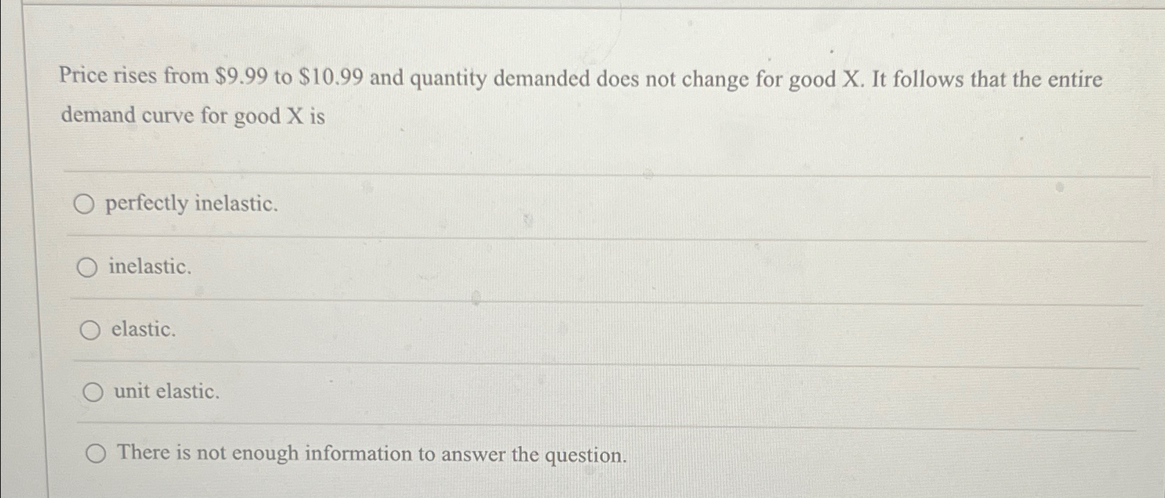 Solved Price rises from $9.99 ﻿to $10.99 ﻿and quantity | Chegg.com