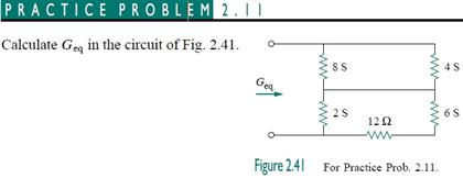 Solved Calculate Geq in the circuit of fig 2.41. | Chegg.com