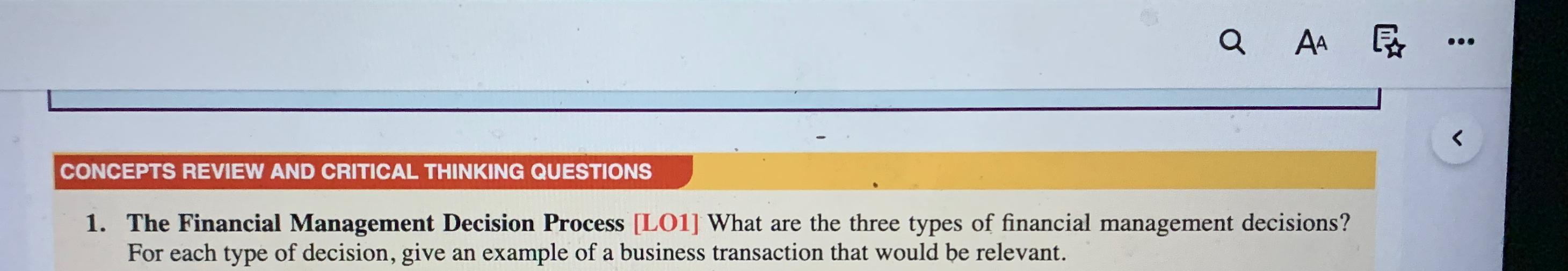 Solved CONCEPTS REVIEW AND CRITICAL THINKING QUESTIONSThe | Chegg.com